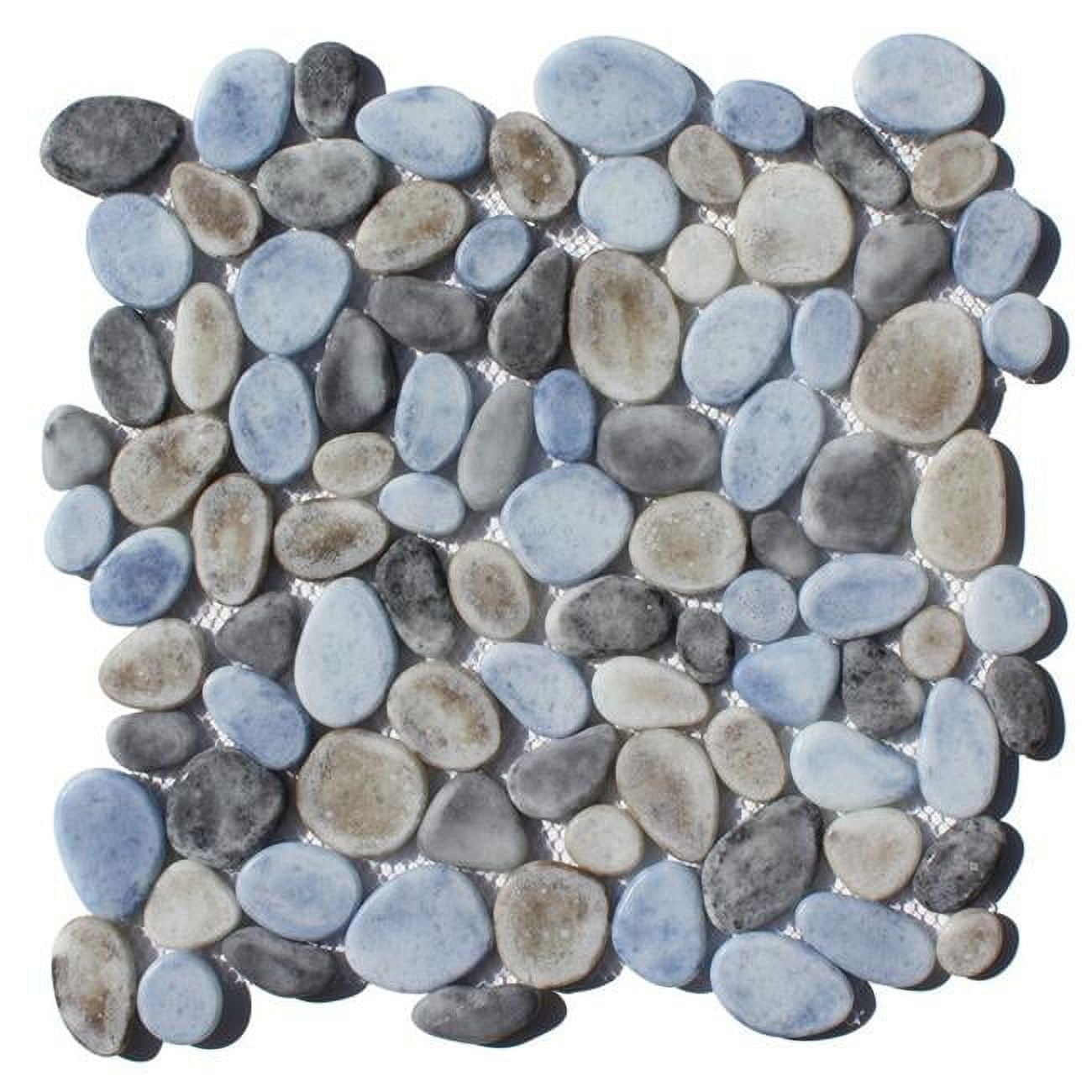 Intrend Tile GP023-C 12 x 12 x 0.37 in. Multi Gray & Tan Matt Finish ...