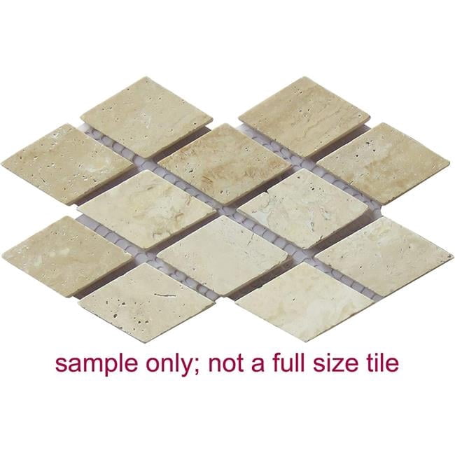 Intrend Tile Travertine Stone Diamond Mosaic - Walmart.com