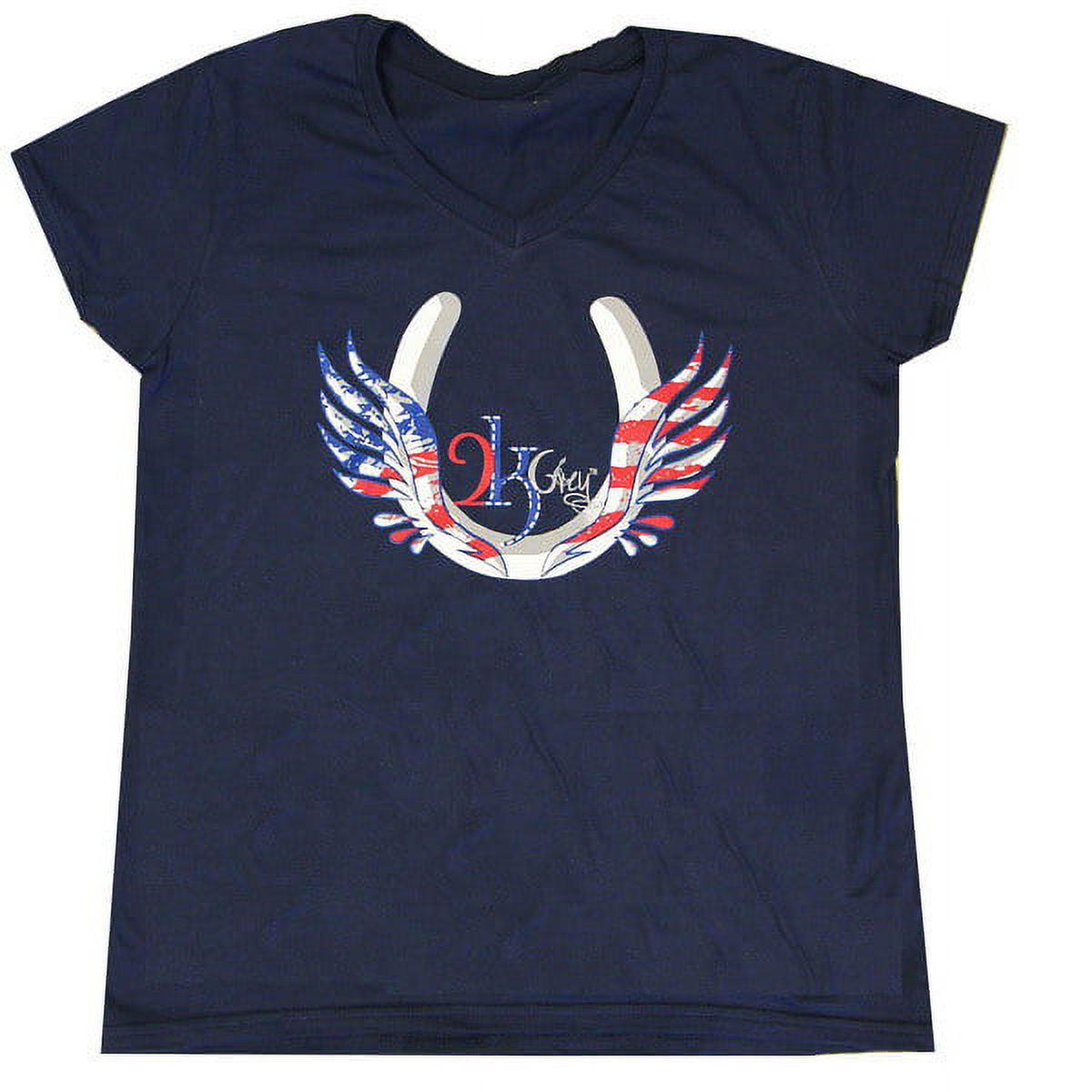 Intrepid International 2kGrey Ladies USA Flying Hoof Tee Shirt-Flying ...