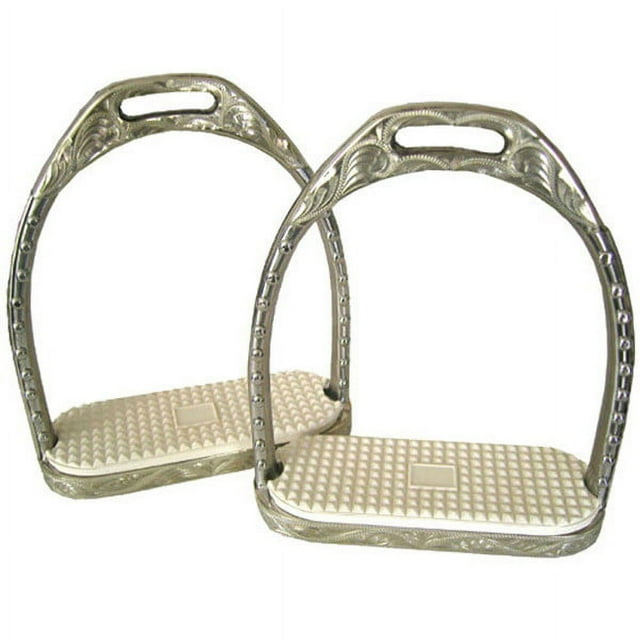 Intrepid International Coronet Engraved Fillis Stirrup Irons - Walmart.com