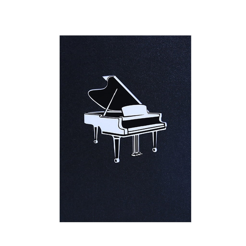Intricate 3D Piano Designs Greeting Card Delicate 3D Popup Piano ...