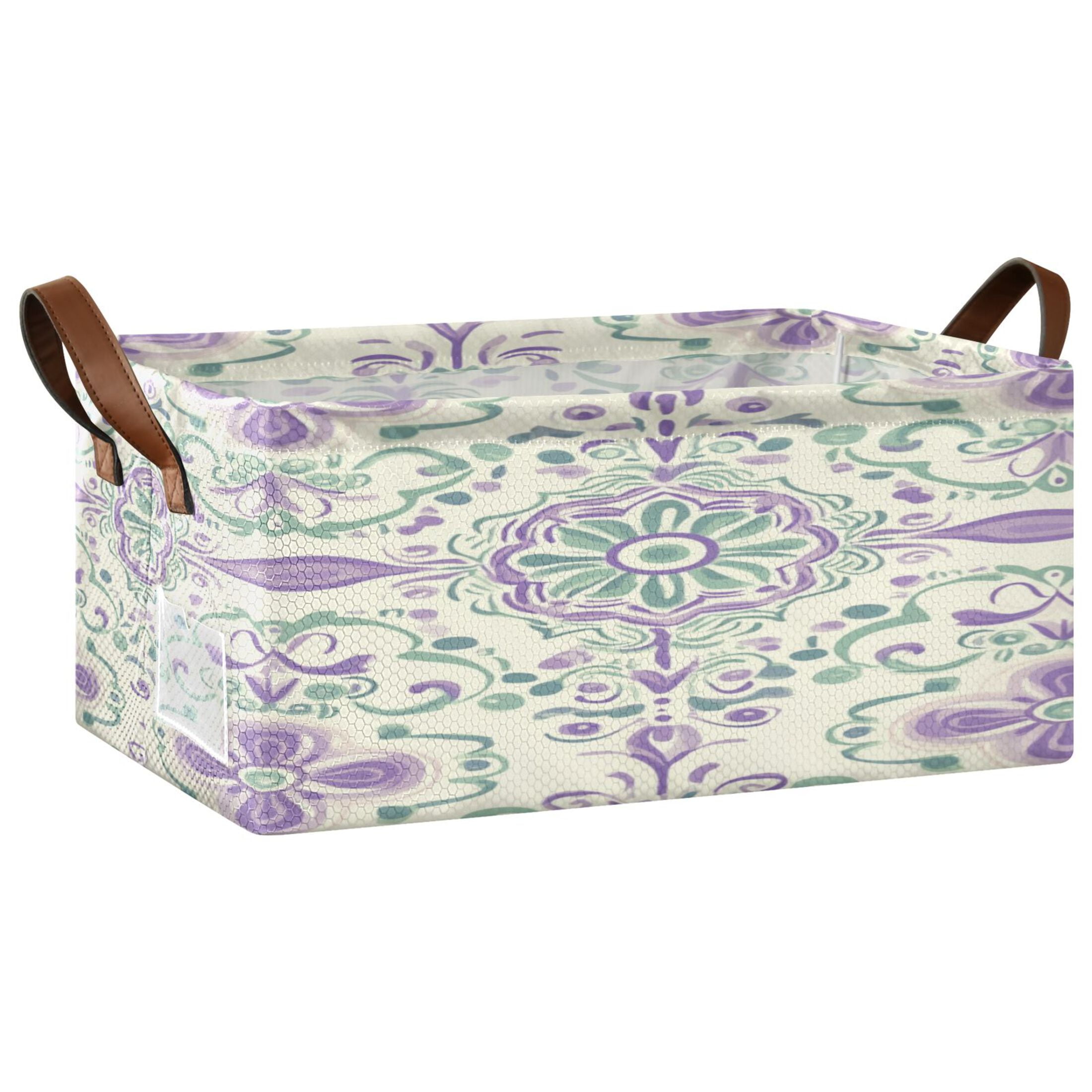 Intricate Indian Patterns Storage Basket Soccer Plaid Fabric Hoard Box ...