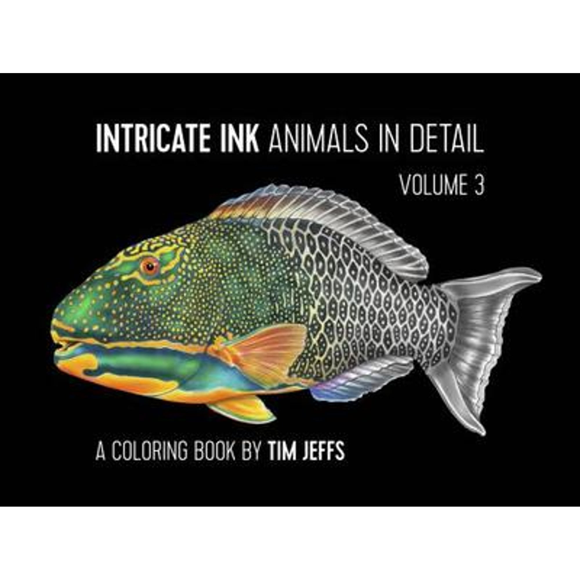 Pre-Owned Intricate Ink: Animals in Detail Volume 3: A Coloring Book by ...