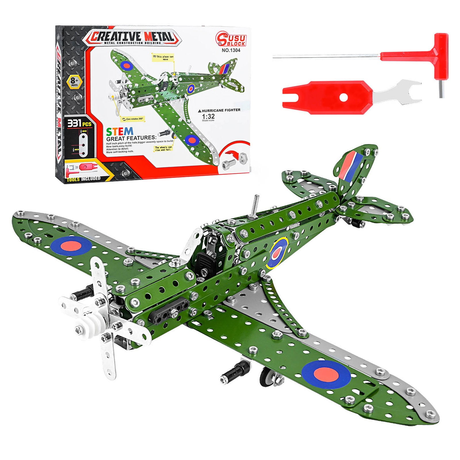 Intricate Metal Airplane Model Assembly Kit - Educational, Ideal for ...