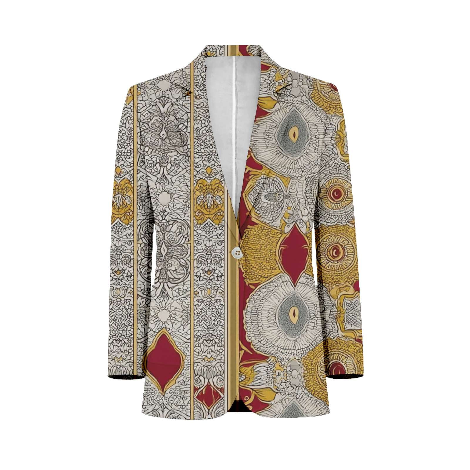 Intricate Ornate Textile Design Mens Suits Shawl Collar Slim Fit Suit ...