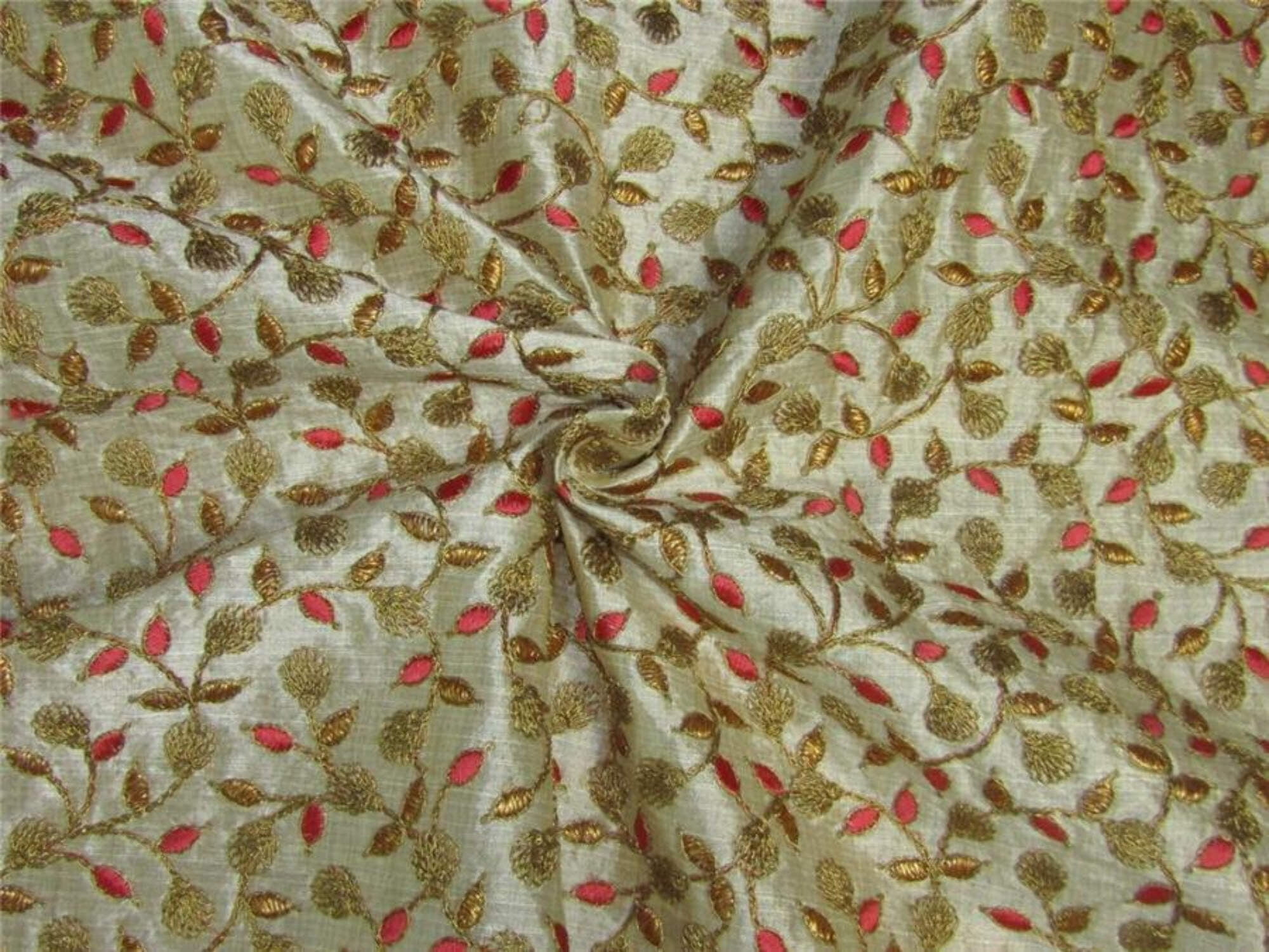 Intricate embroidered fabric SINGLE LENGTH 2.60 YD BRO651[2] - Walmart.com