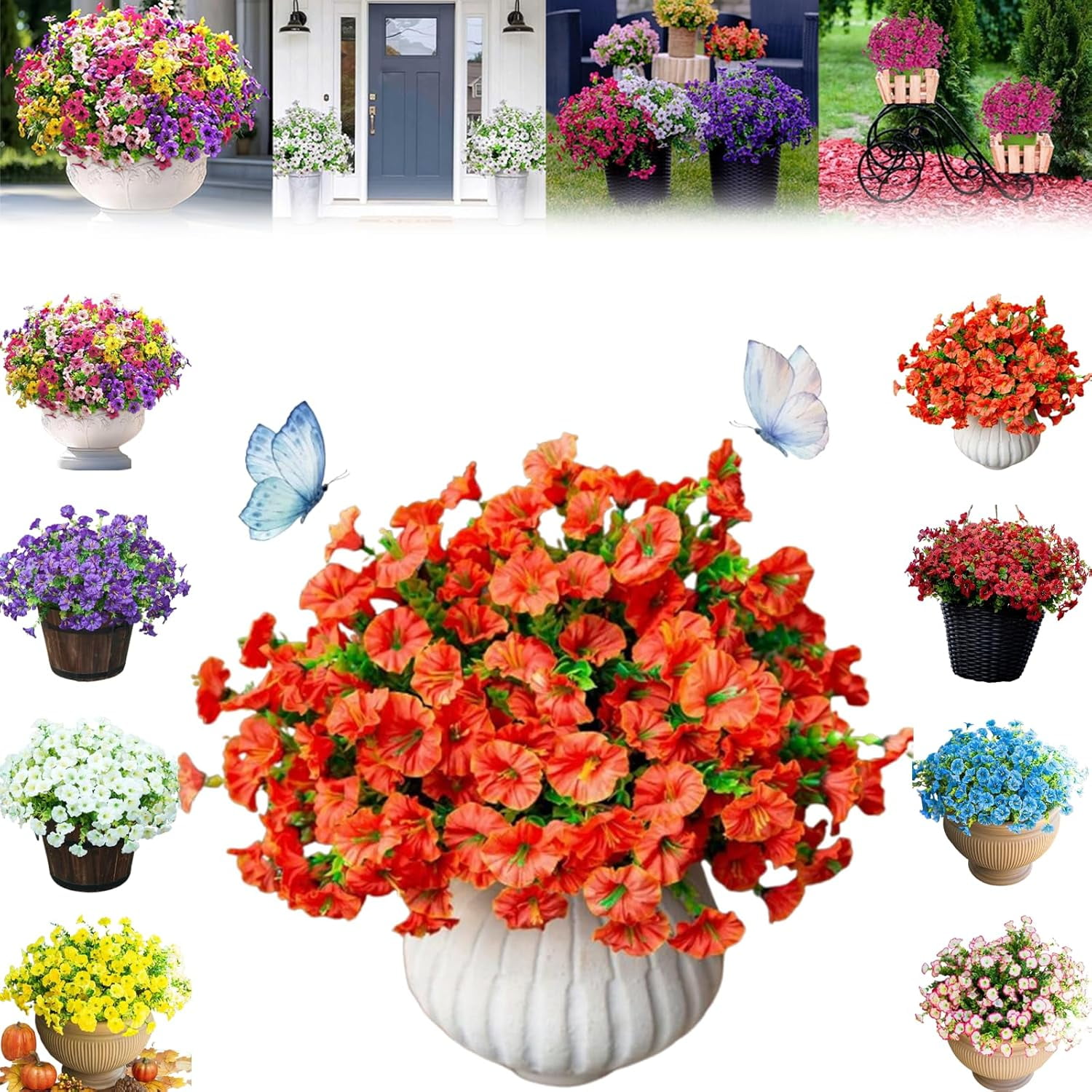 Intrinsici Flowers,2025 Upgraded UV Resistant Lifelike Artificial ...