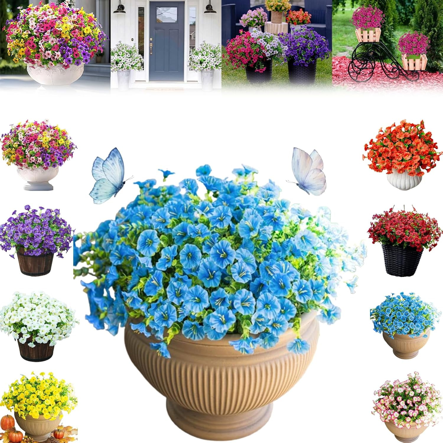 Intrinsici Flowers,2025 Upgraded UV Resistant Lifelike Artificial ...