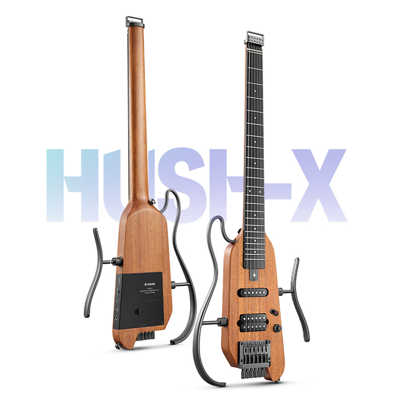 Introducing the Professional Series DONNER HUSHX Headless Electric Guitar - Perfect for Beginner ...
