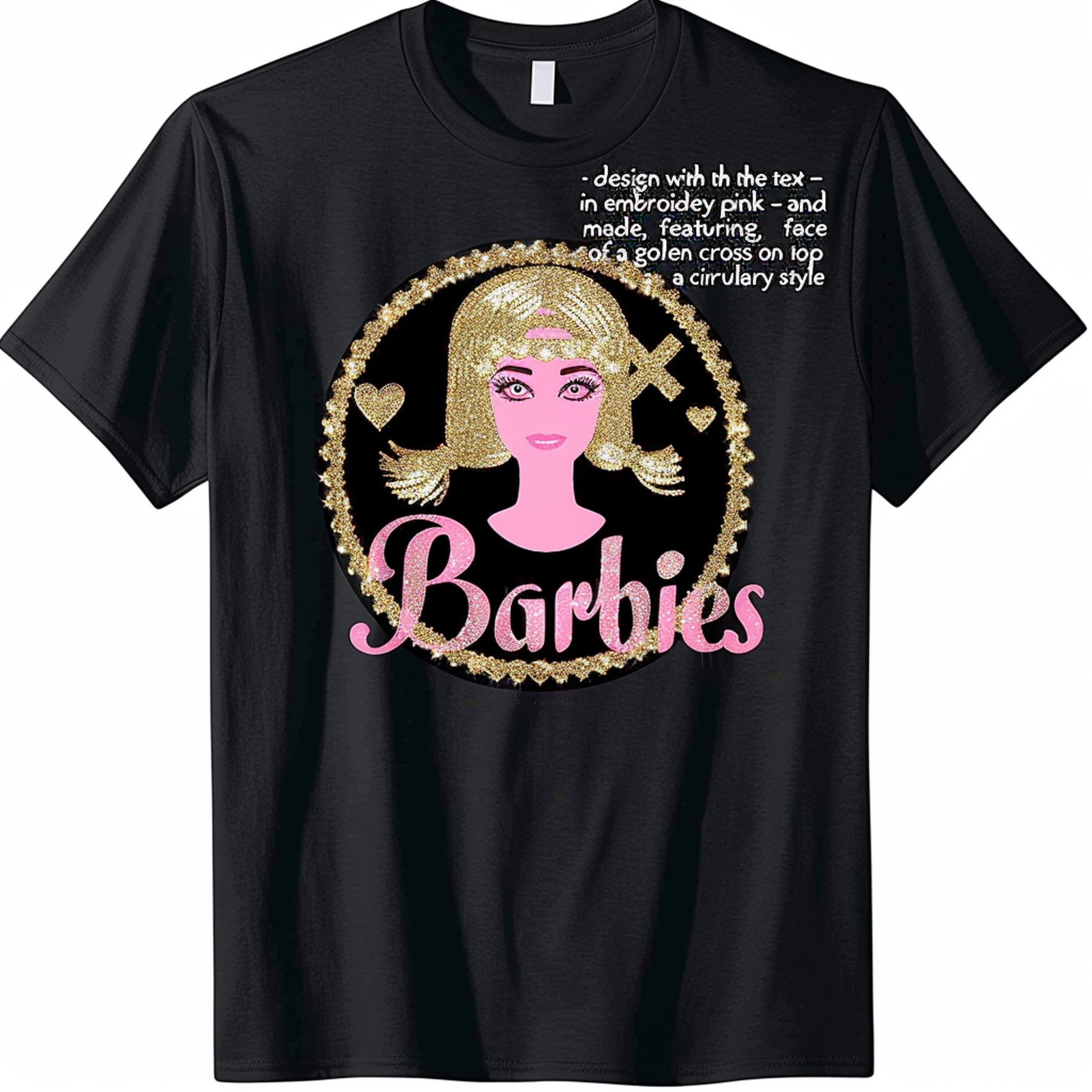 Introducing our exclusive Barbieinspired Black TShirt: A fusion of ...