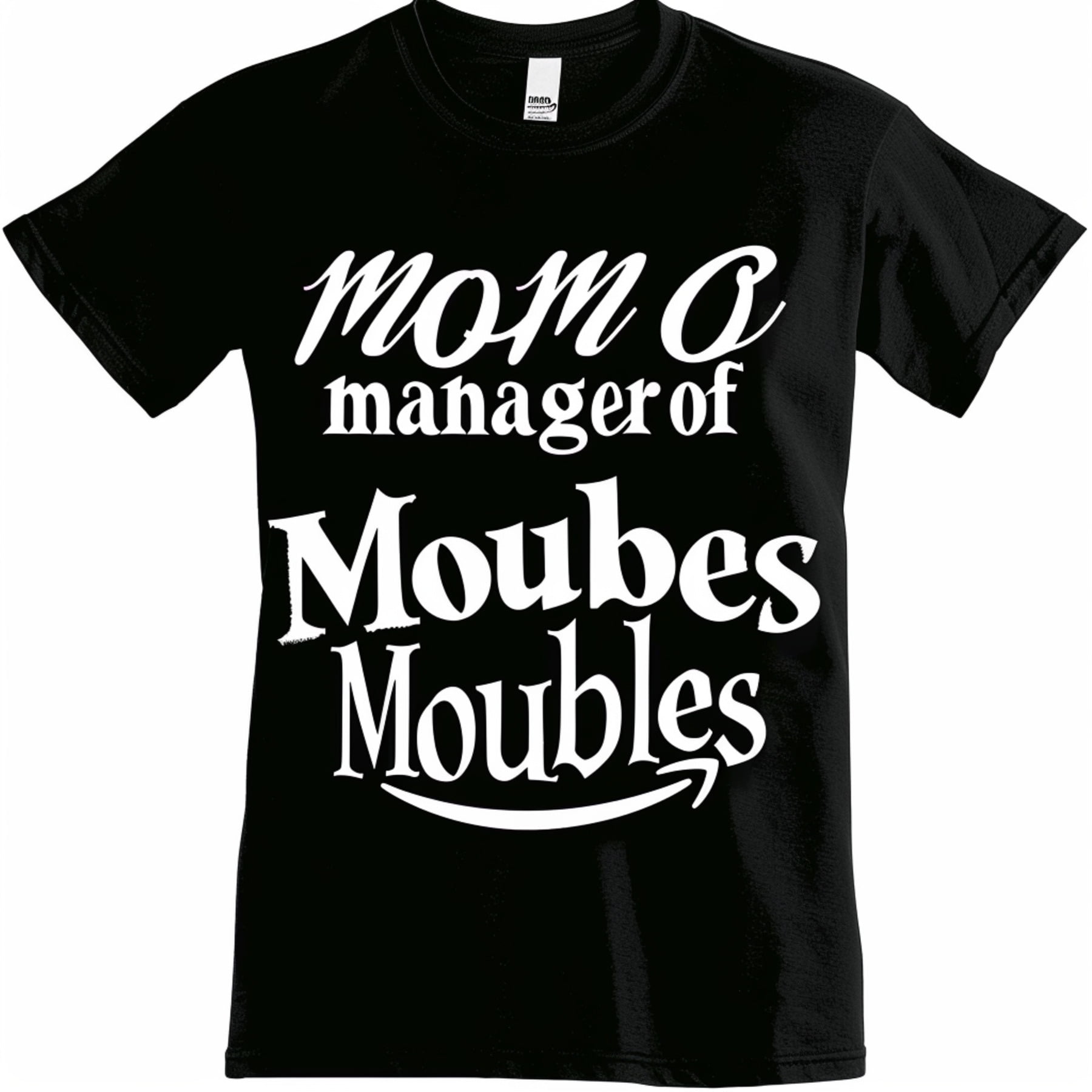 Introducing our exclusive Black TShirt featuring a minimalist 'Mom ...