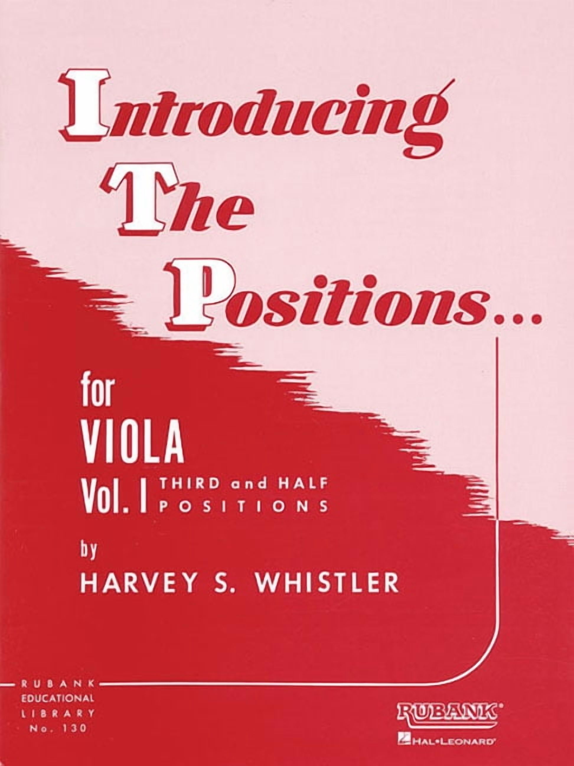 Introducing the Positions for Viola Volume 1 Third and Half Positions ...