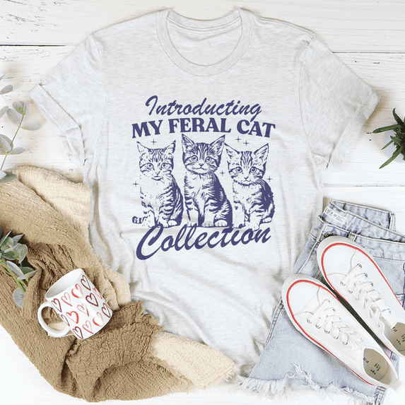 Introducting My Feral Cat Collection Tee Ash S Peachy Sunday T-Shirt ...