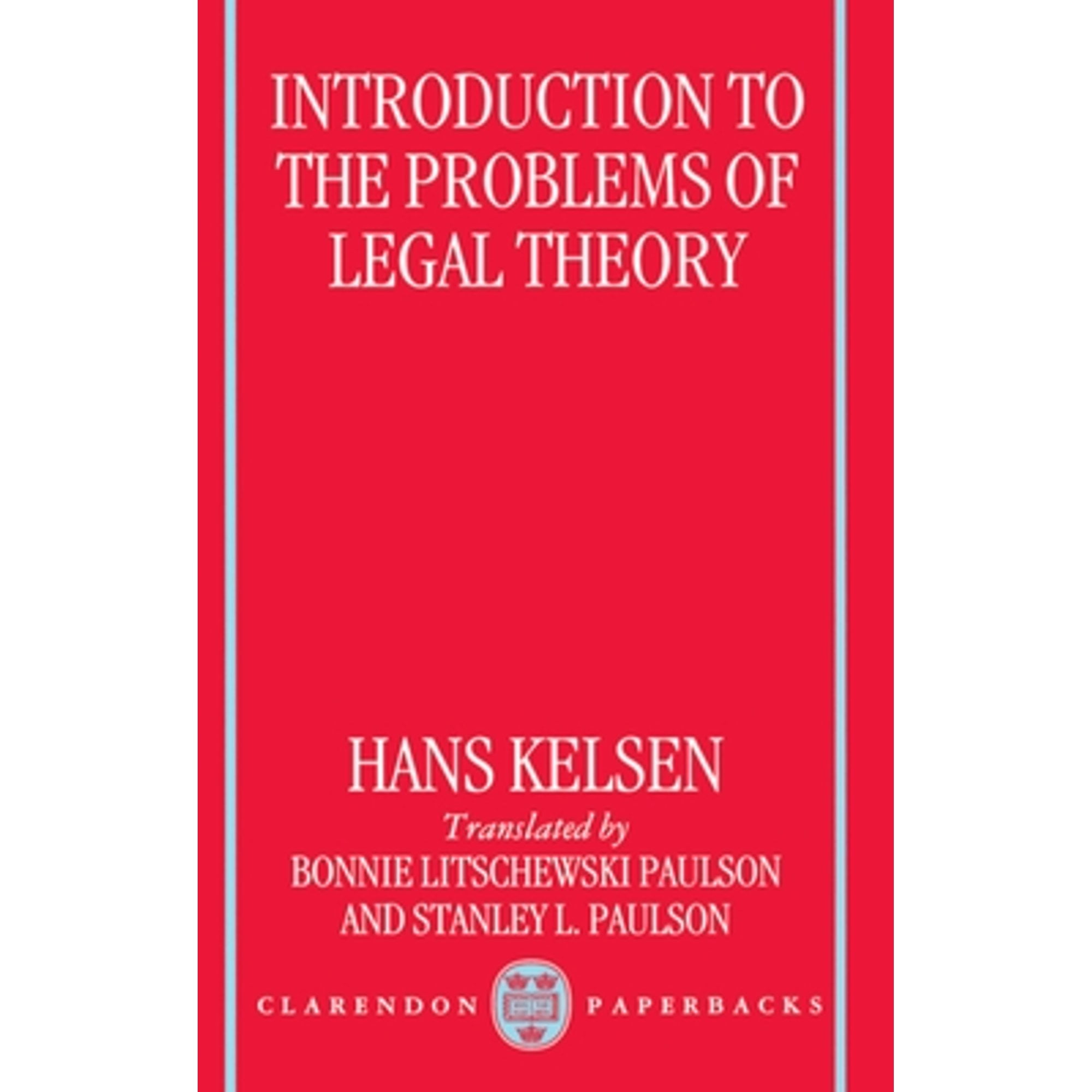 Pre-Owned Introduction to the Problems of Legal Theory: A Translation ...