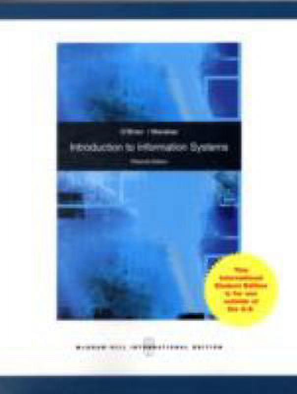 Pre-Owned Introduction to Information Systems (Paperback) 0070167087 9780070167087 - Walmart.com