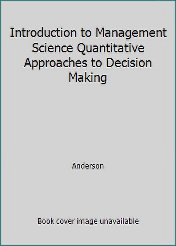 Pre-Owned Introduction to Management Science Quantitative Approaches ...