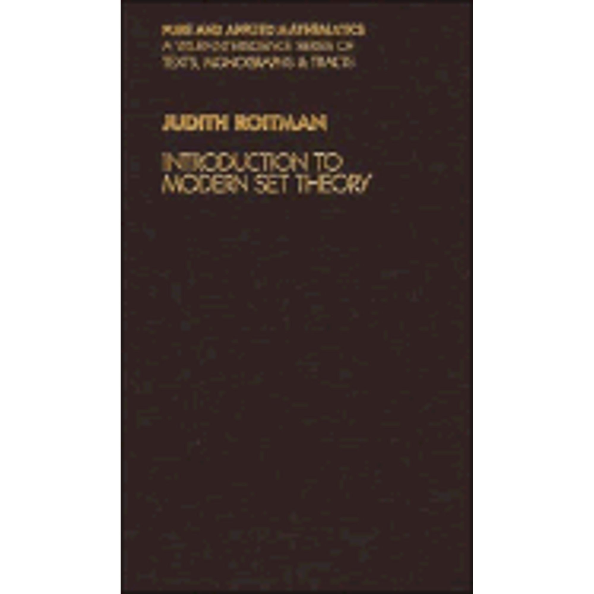 Pre-Owned Introduction to Modern Set Theory (Hardcover 9780471635192 ...