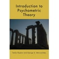 Introduction to Psychometric Theory, (Hardcover) - Walmart.com