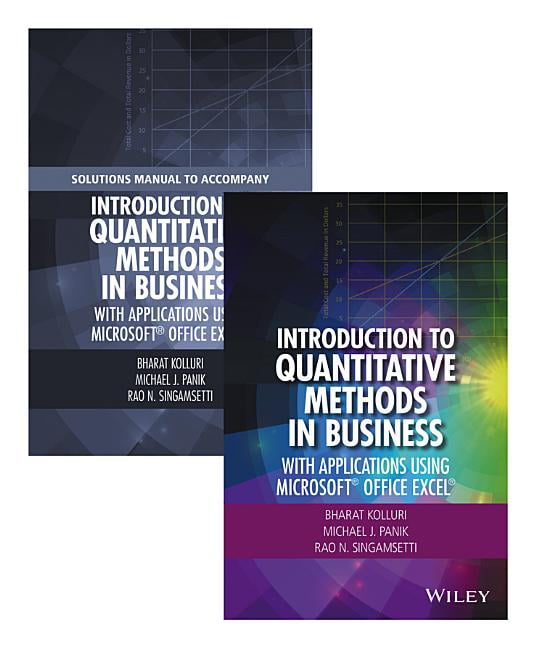Introduction to Quantitative Methods in Business: With Applications Using Microsoft Office Excel ...