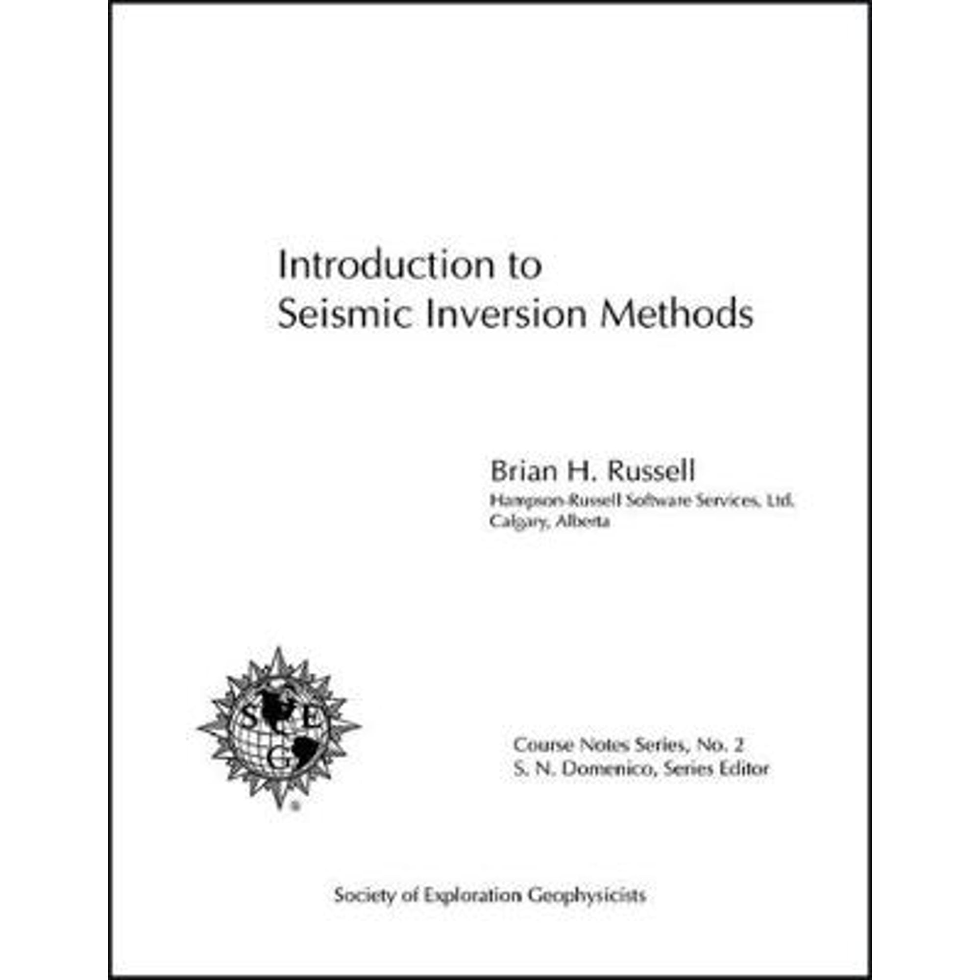Pre-Owned Introduction to Seismic Inversion Methods (Paperback ...