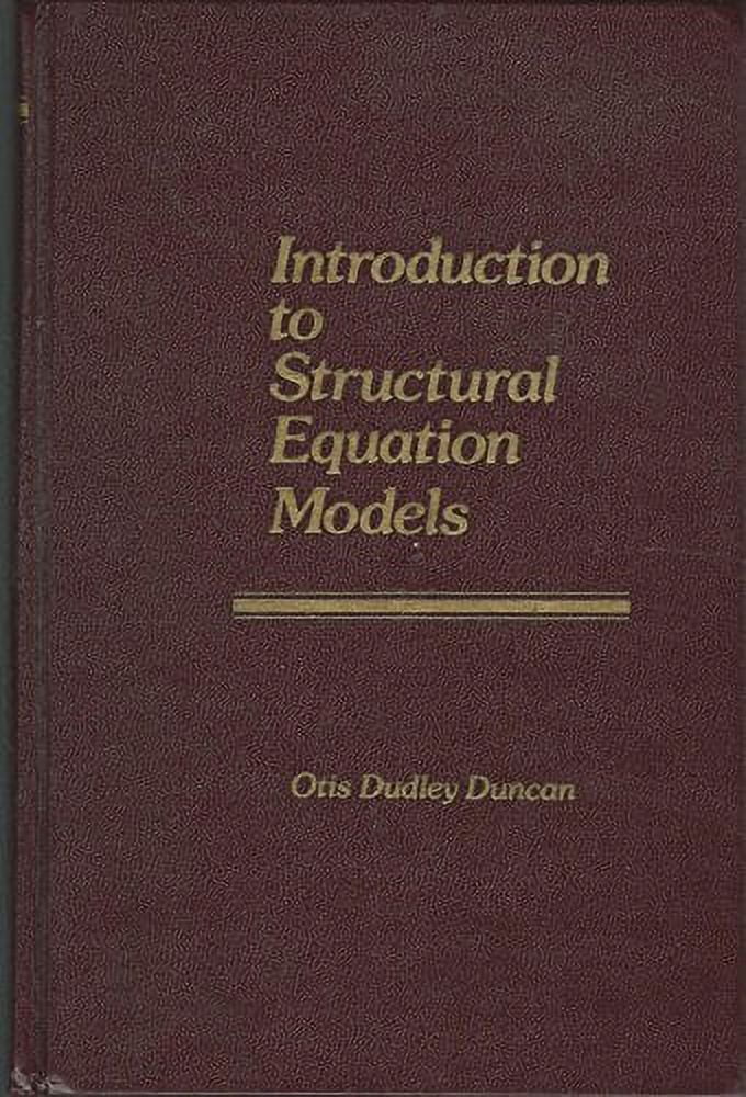 Pre-Owned Introduction to Structural Equation Models (Hardcover ...