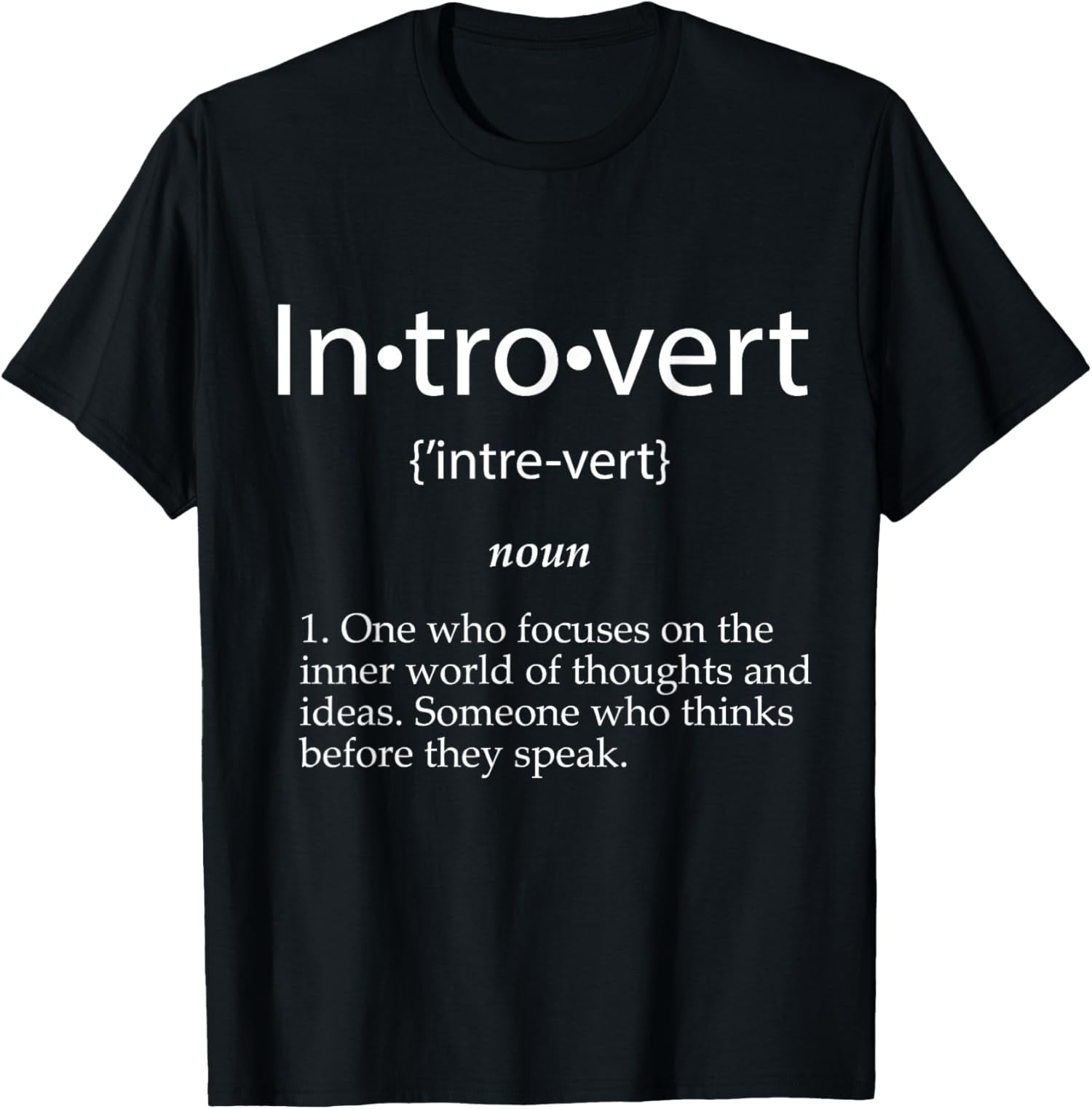 Introvert Definition Anti Social Alone Quiet Introvert Gamer T-Shirt ...