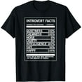 Introvert Facts Funny Witty Shy People T-Shirt - Walmart.com