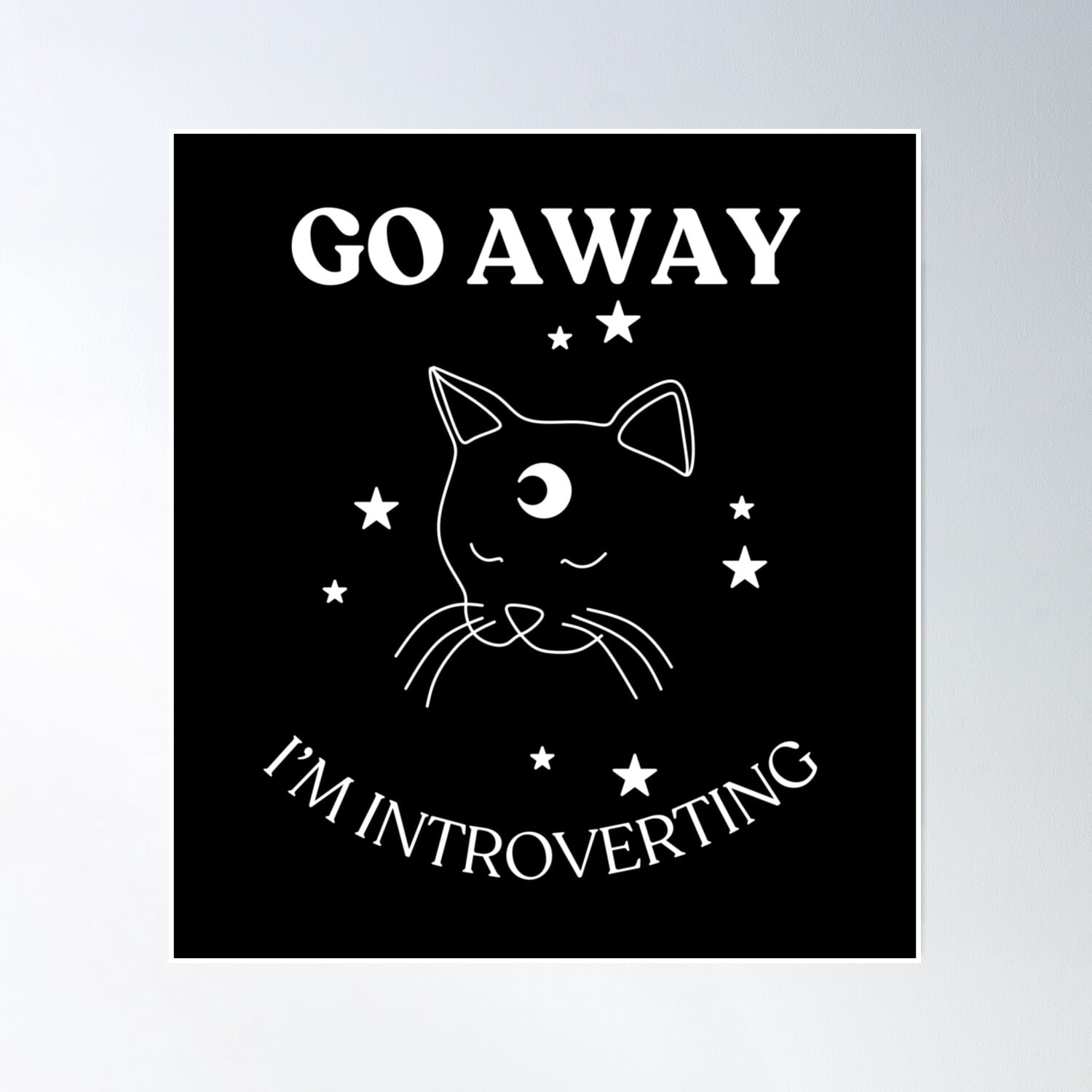 Introvert Poster Wall Art, Modern Wall Decor, 24x36 UNFRAMED - Walmart.com
