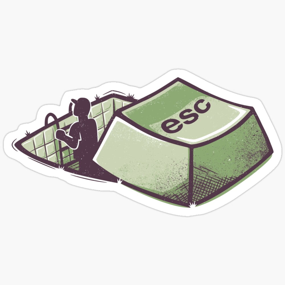 Introvert'S Escape Sticker Phone Decal Water Bottle Stickers Car Decals ...