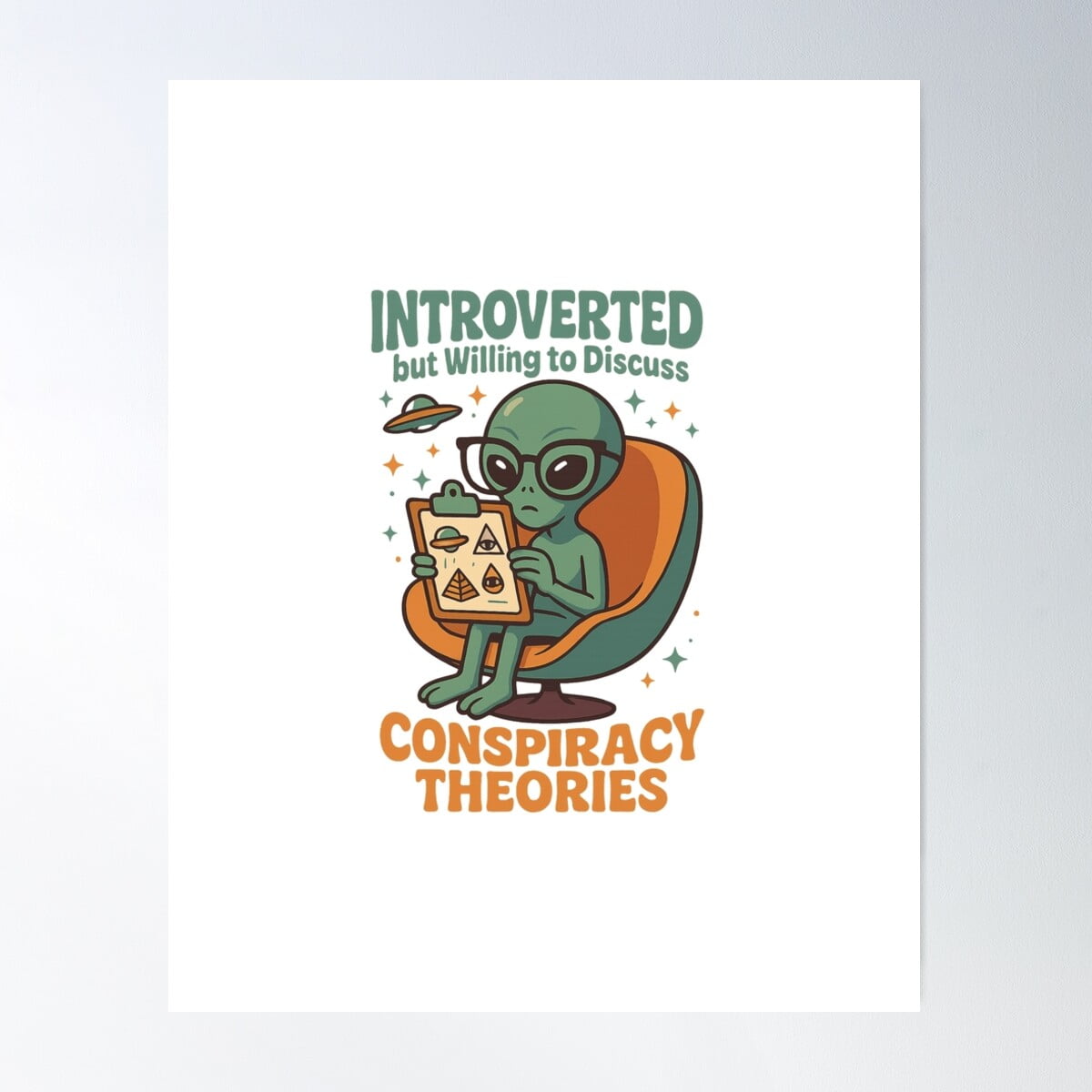 Introverted Alien Discussing Conspiracy Theories – Retro Sci-Fi ...