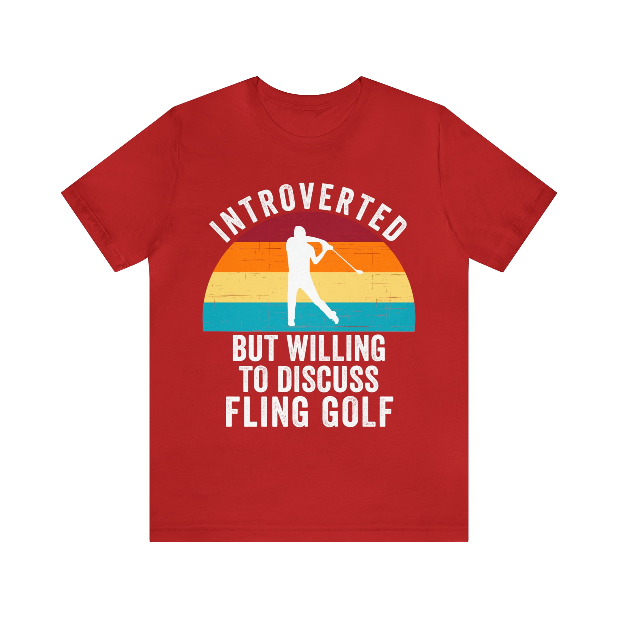 Introverted But Willing To Discuss Fling Golf, Funny Retro Fling Golf ...