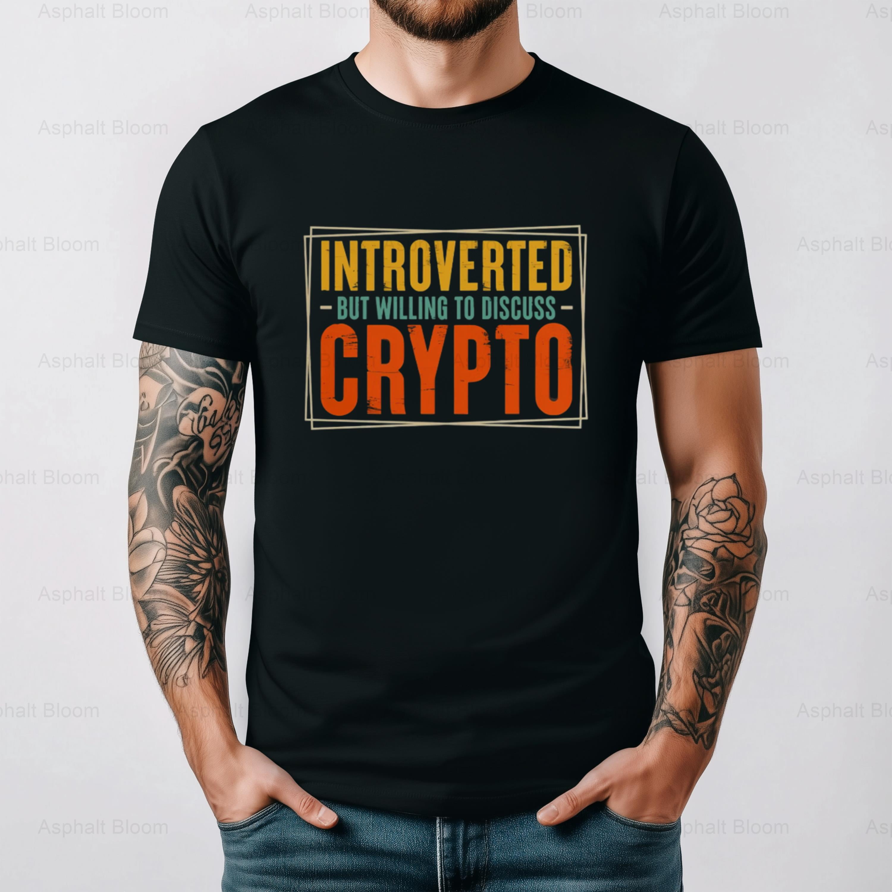 Introverted Crypto Fan Funny Unisex T-Shirt for Blockchain Enthusiasts up to 5XL - Walmart.com