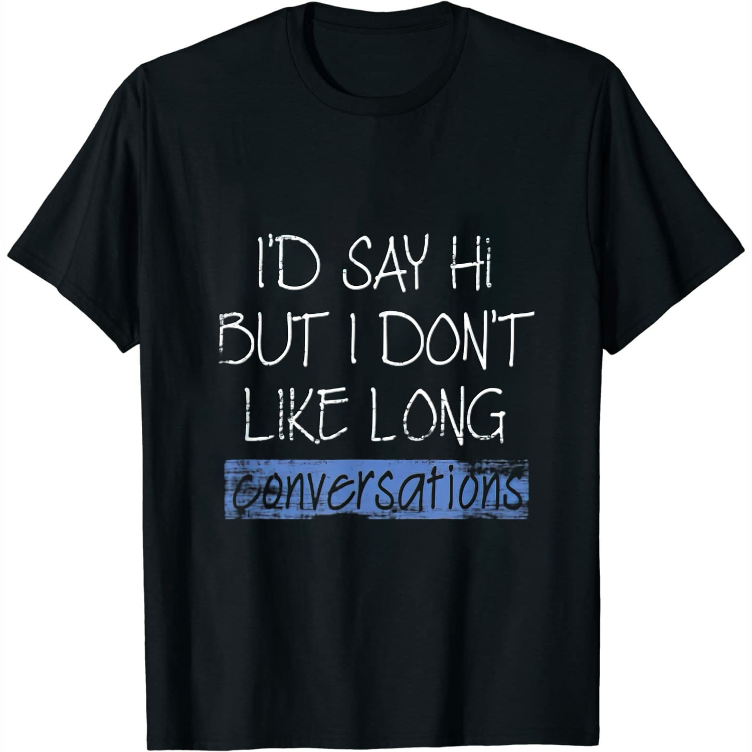 Introverts Sarcasm Womens T Shirt Funny Hate Talking To People Shy - Walmart.com