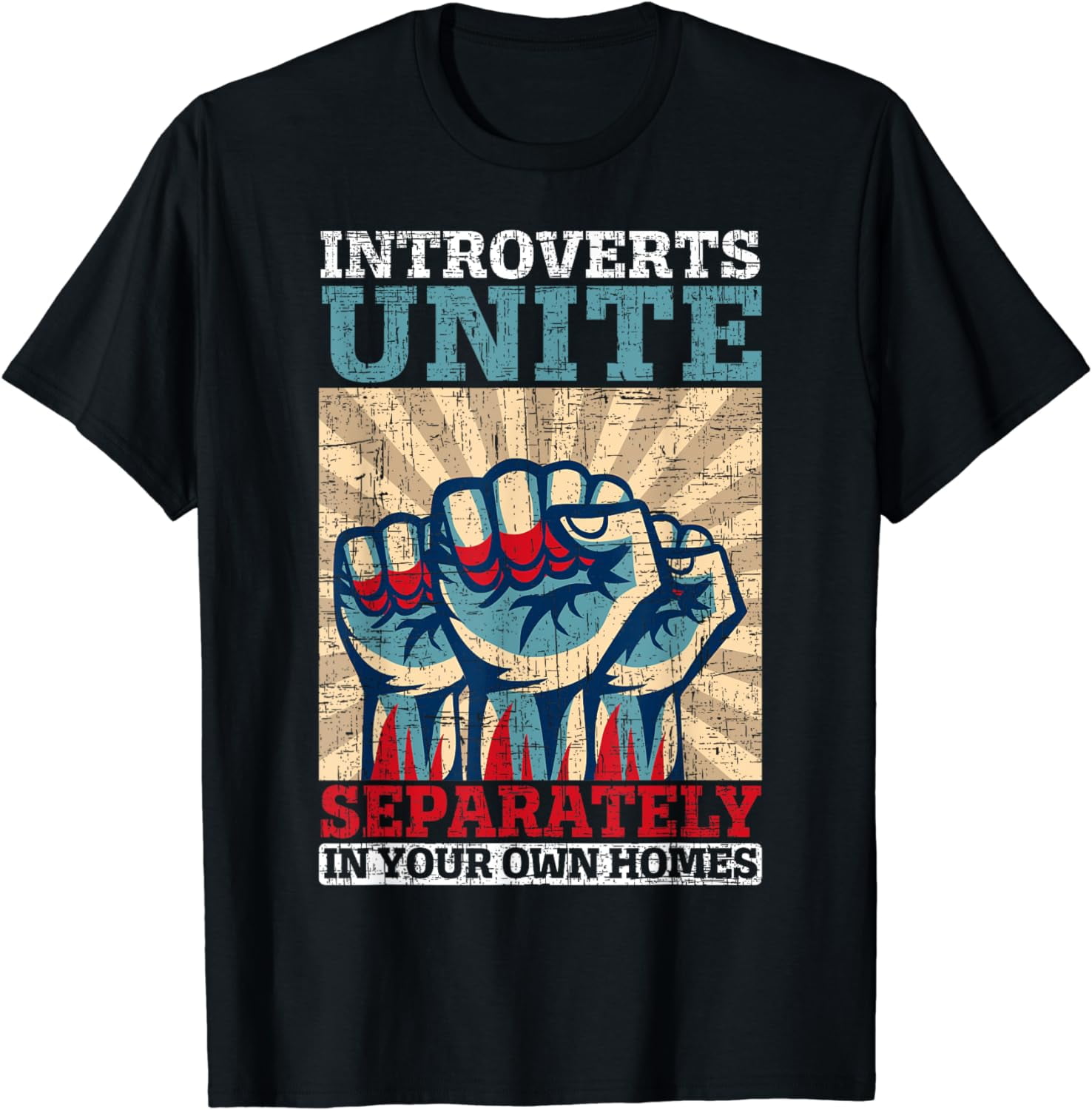 Introverts Unite Seperately At Your Own Homes Introverted T-Shirt ...