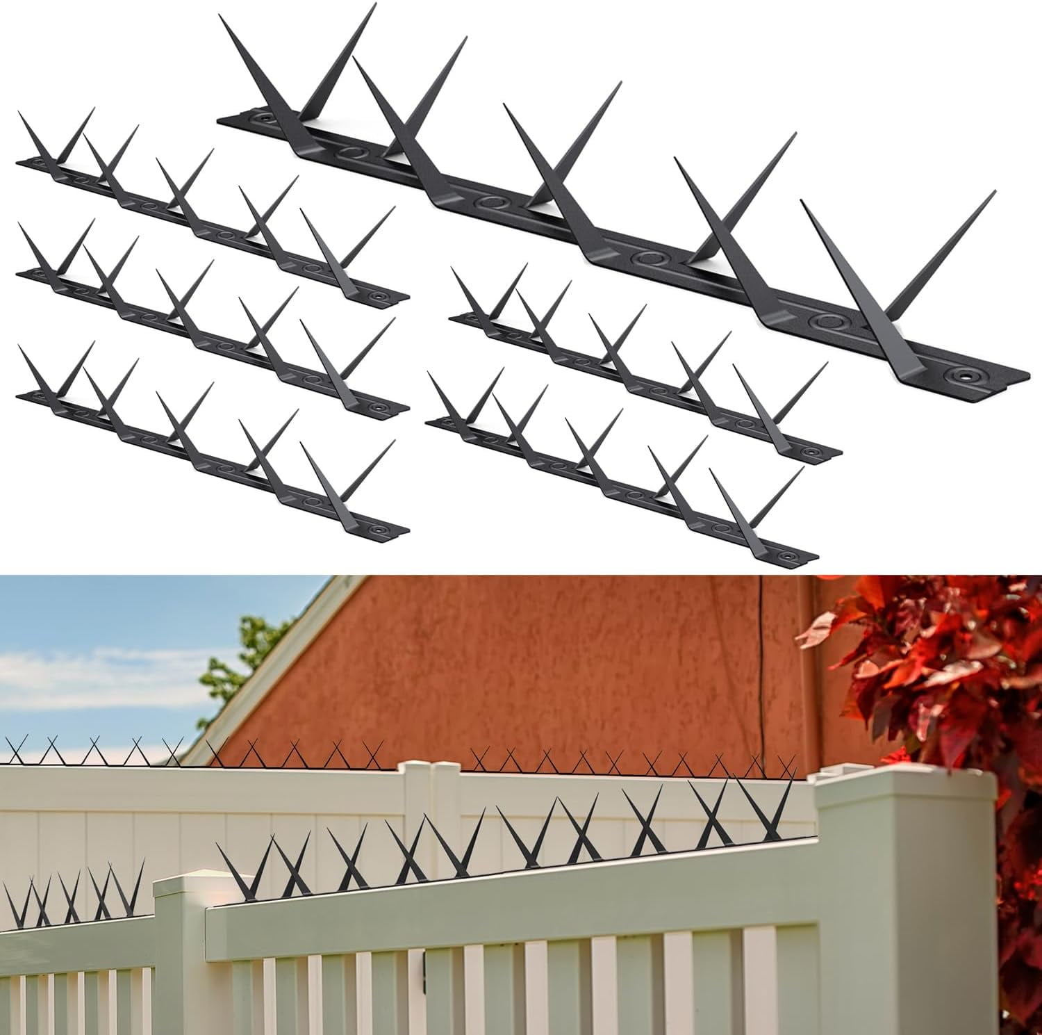 Intruder Deterrent Fence Wall Spikes, Outdoor Rust Proof Anti Climbing ...