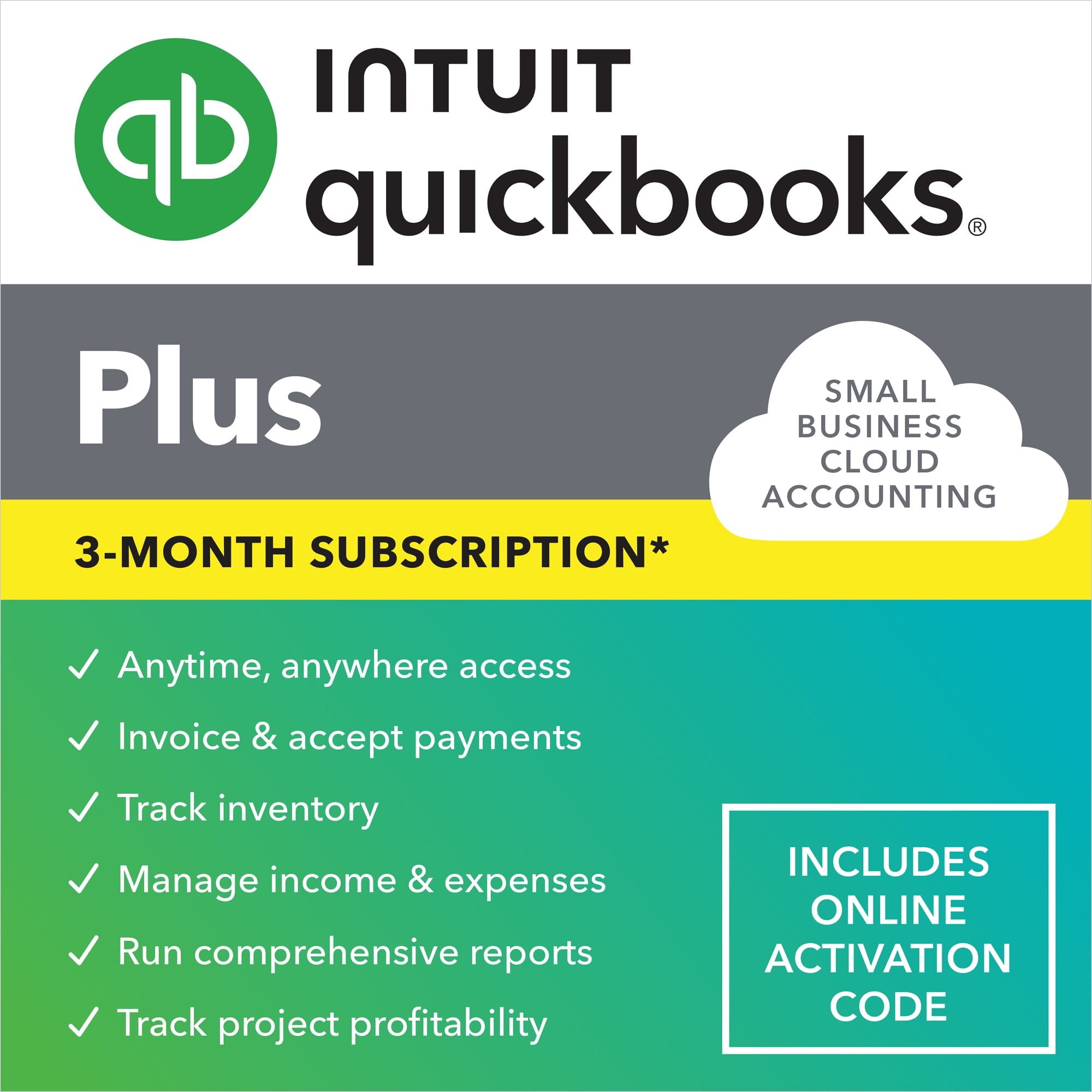 Intuit Quickbooks Online Plus 2024 3-Month Subscription - Walmart.com