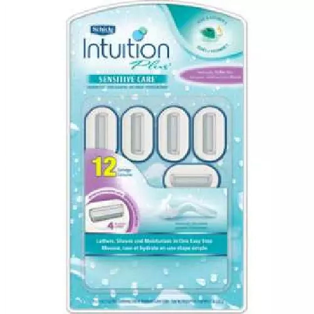Intuition Plus Sensitive Care Razor Blade Refills – 12 Ct, Soothing ...
