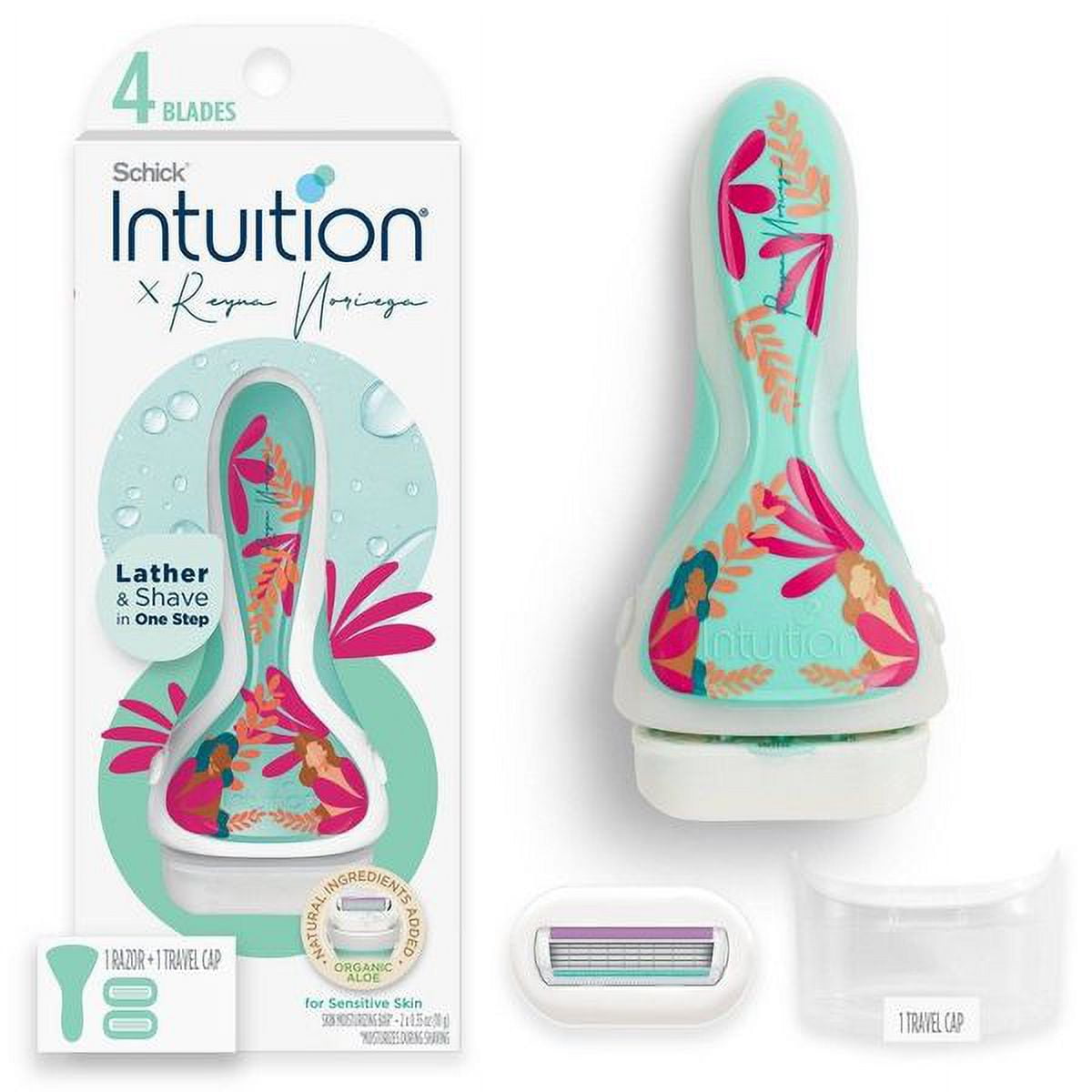 Schick Intuition Reyna Womens Razor, 1 Handle, 2 Refills, Smooth and ...
