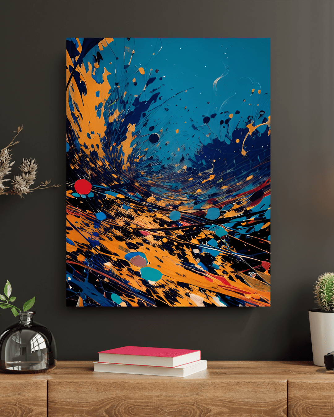 Intuitive Creation- Abstract Expressionism Canvas Wall Art - Walmart.com