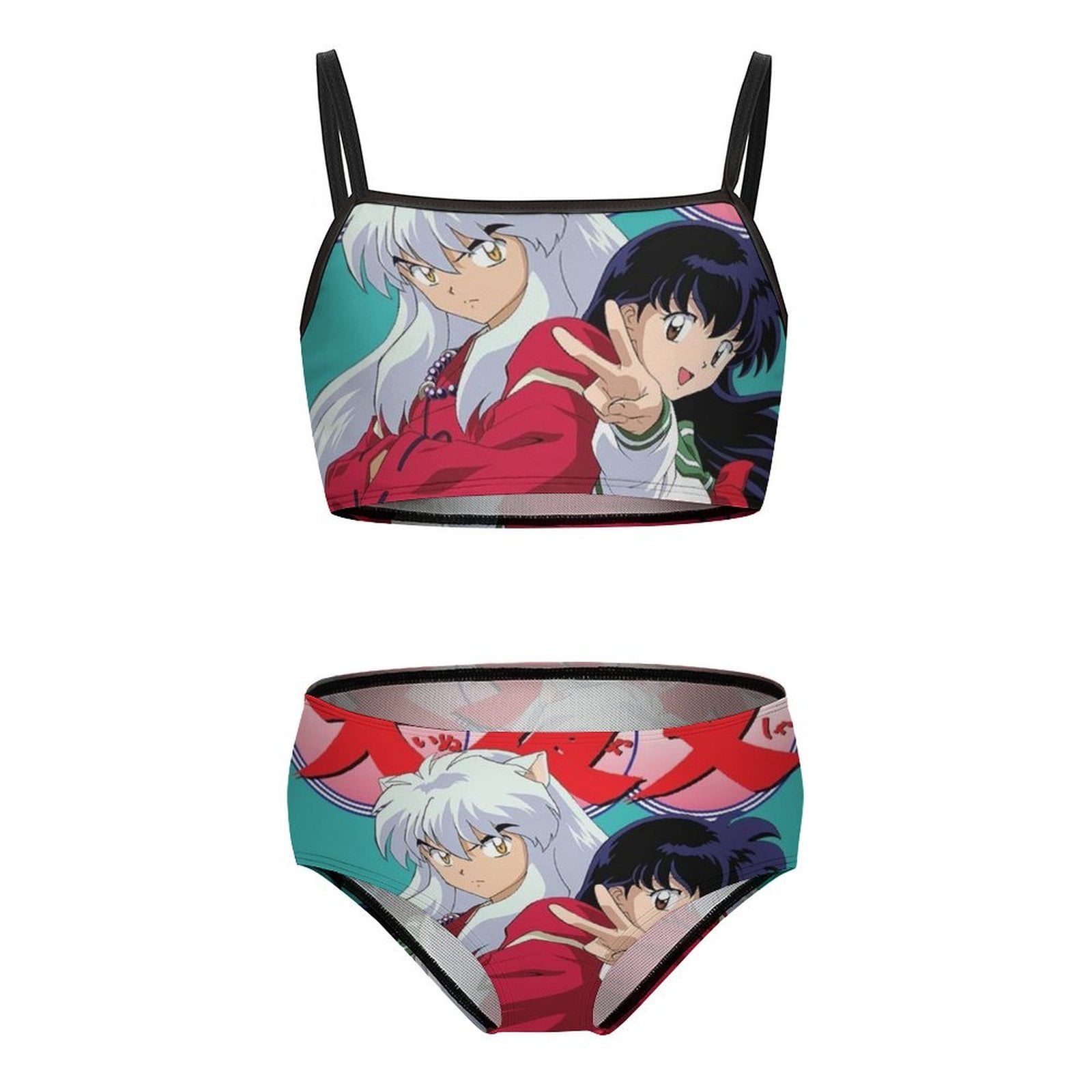 InuYasha Girls Bikini Swimsuits Two-piece Beach Bathing Suit Swimwear 6-7Y(110cm) - Walmart.com