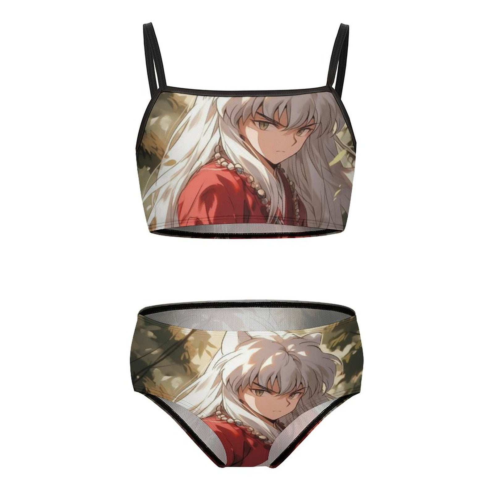 InuYasha Girls Bikini Swimsuits Two-piece Beach Bathing Suit Swimwear 9-11Y(140cm) - Walmart.com