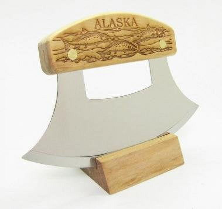 Inupiat Eskimo Birch Alaska Cutlery Ulu Knife Salmon School Fish ...