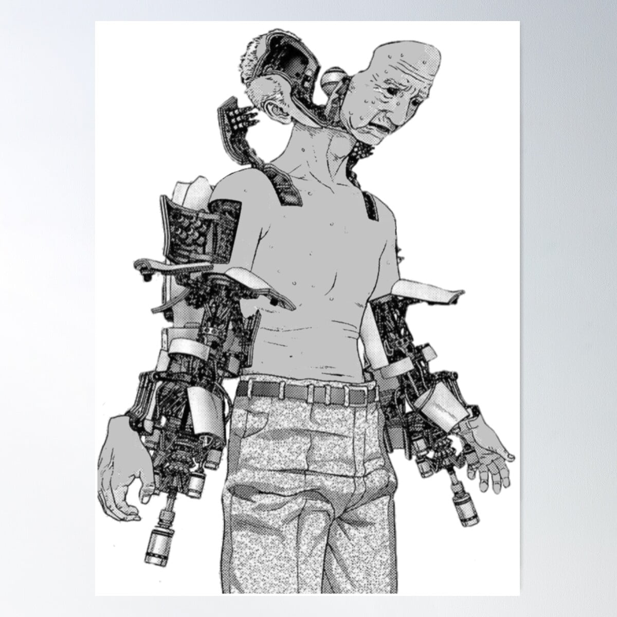 Inuyashiki Ichiro Poster Wall Art, Modern Wall Decor For Living Room ...