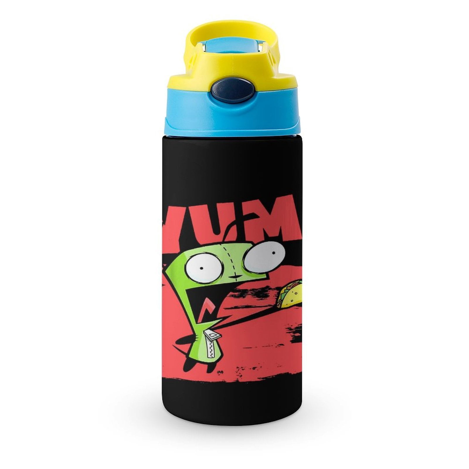 Inva-der Monster Z1m Gir Water Bottle with Straw Lid Vacuum Insulated ...