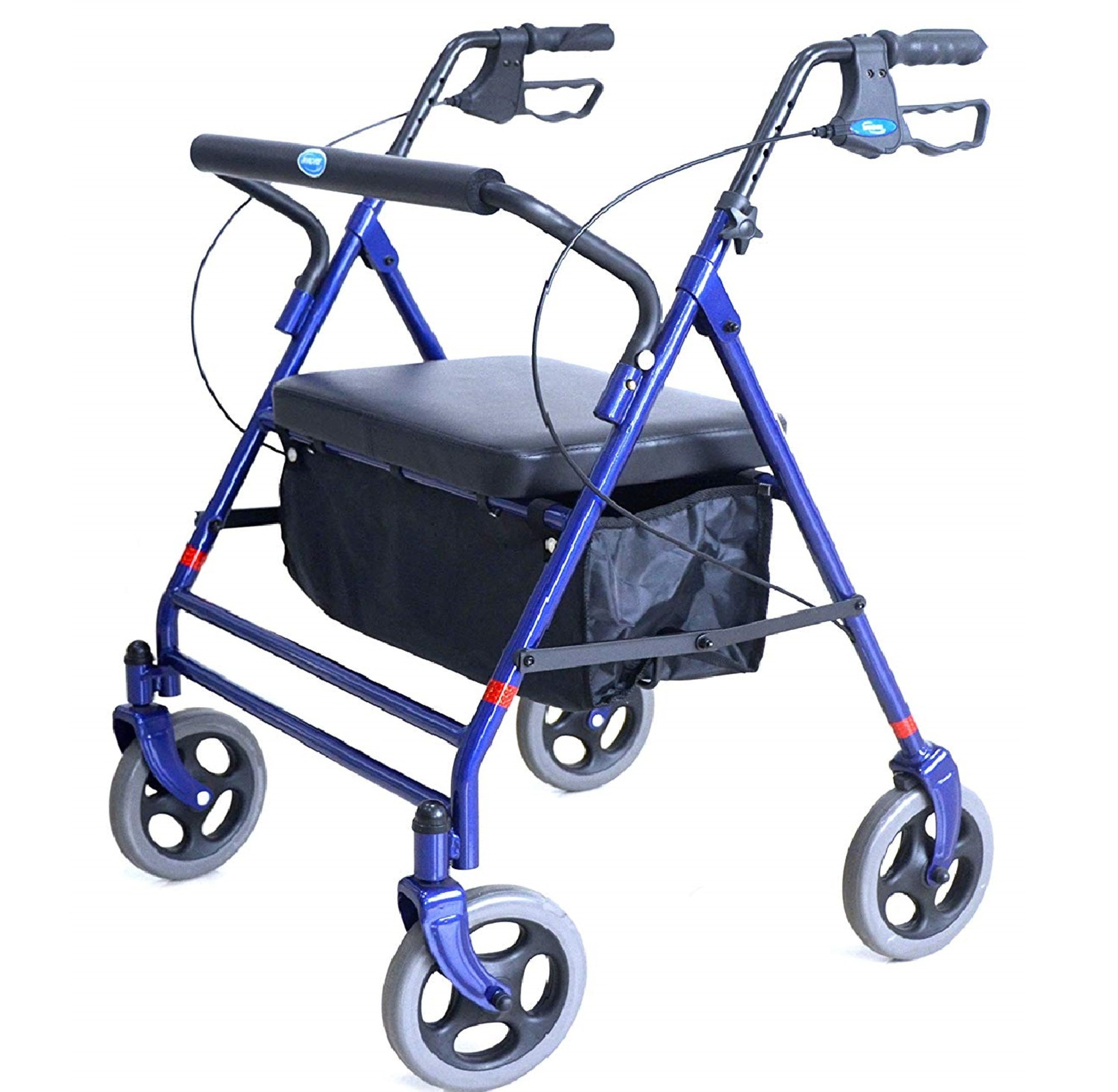 Invacare Bariatric Rollator, 500 lb. Capacity, Padded Seat, Mobility ...