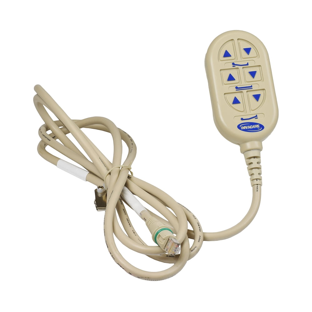 Invacare IVC Full Electric 6-Button Bed Hand Control Pendant with 10 ...