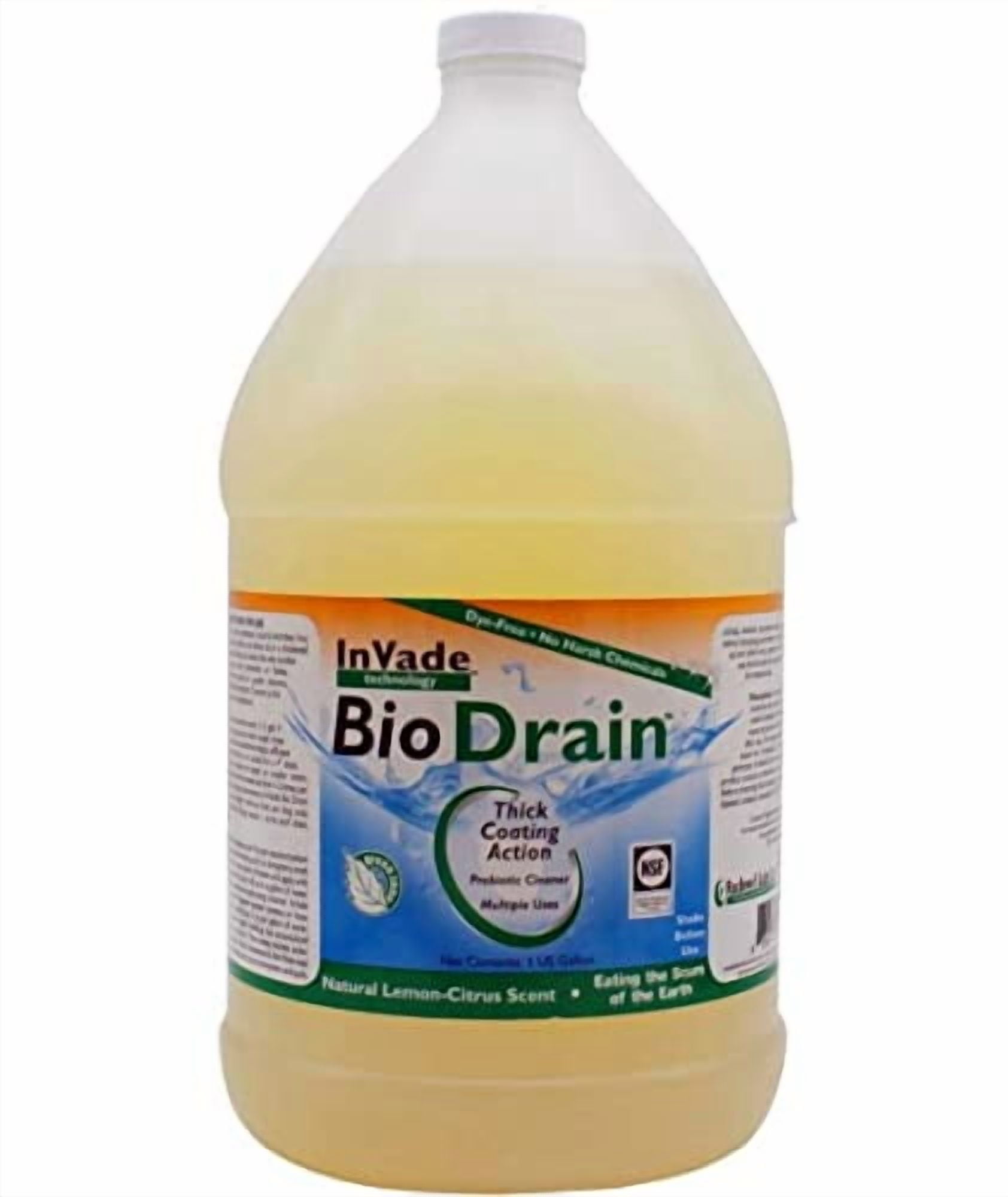 Invade Bio Drain Gel - Probiotic Drain Cleaner, 128 fl oz Jug - Walmart.com