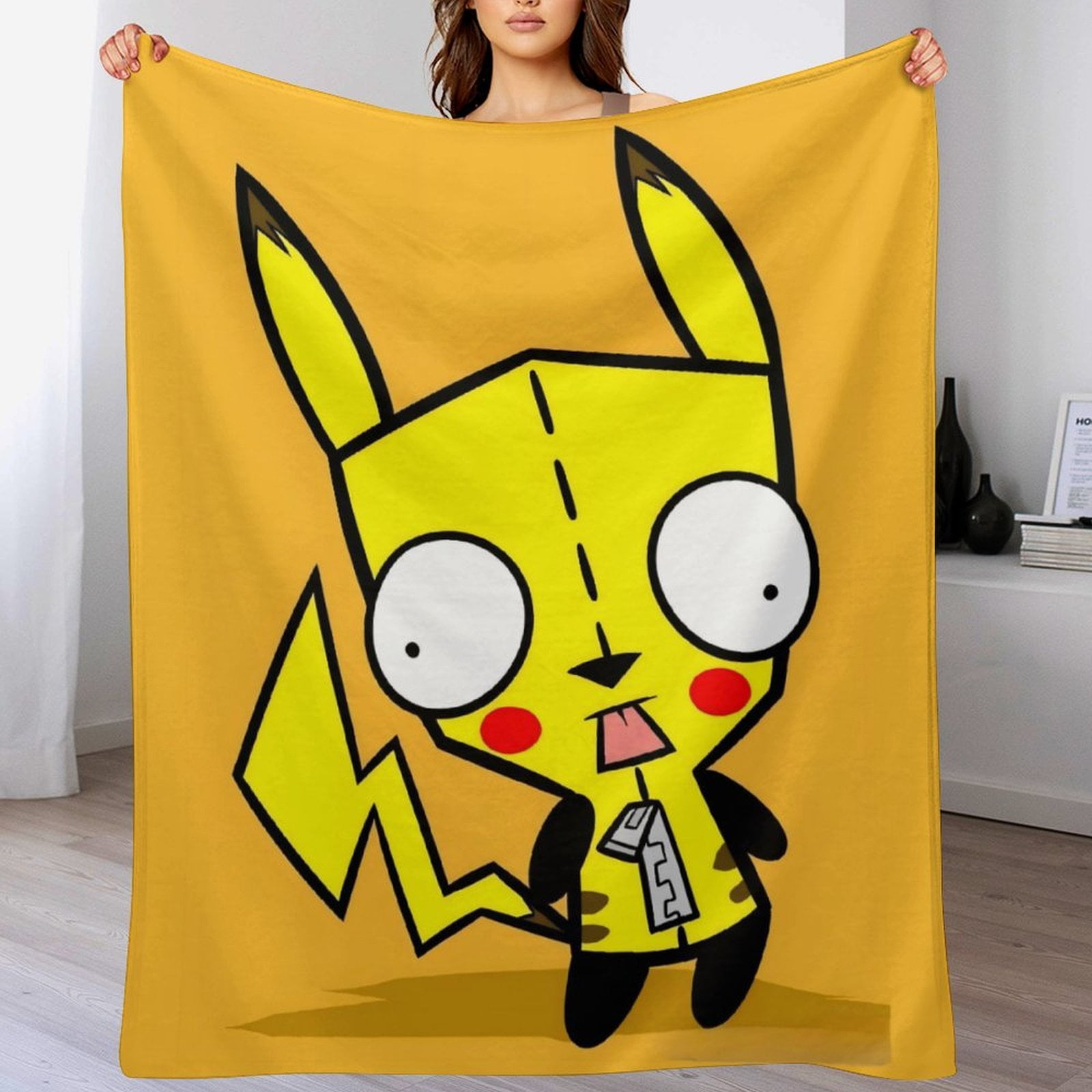 Invader Anime Zim Soft and comfortable throw blanket for sofa and bed ...