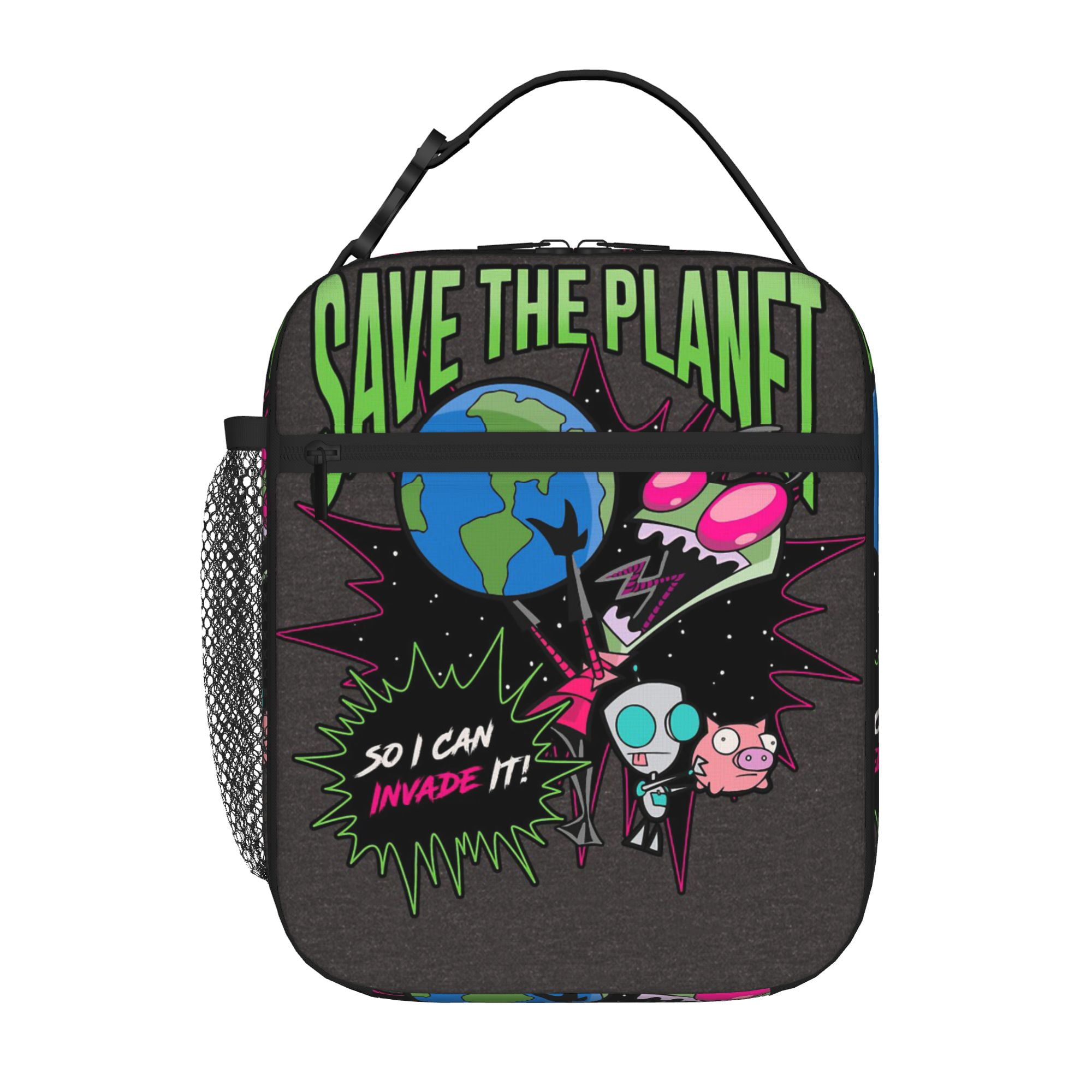 Invader ZIM 04 Insulated Lunch Bag For Women/Men, Lunch Tote Cooler Bag ...