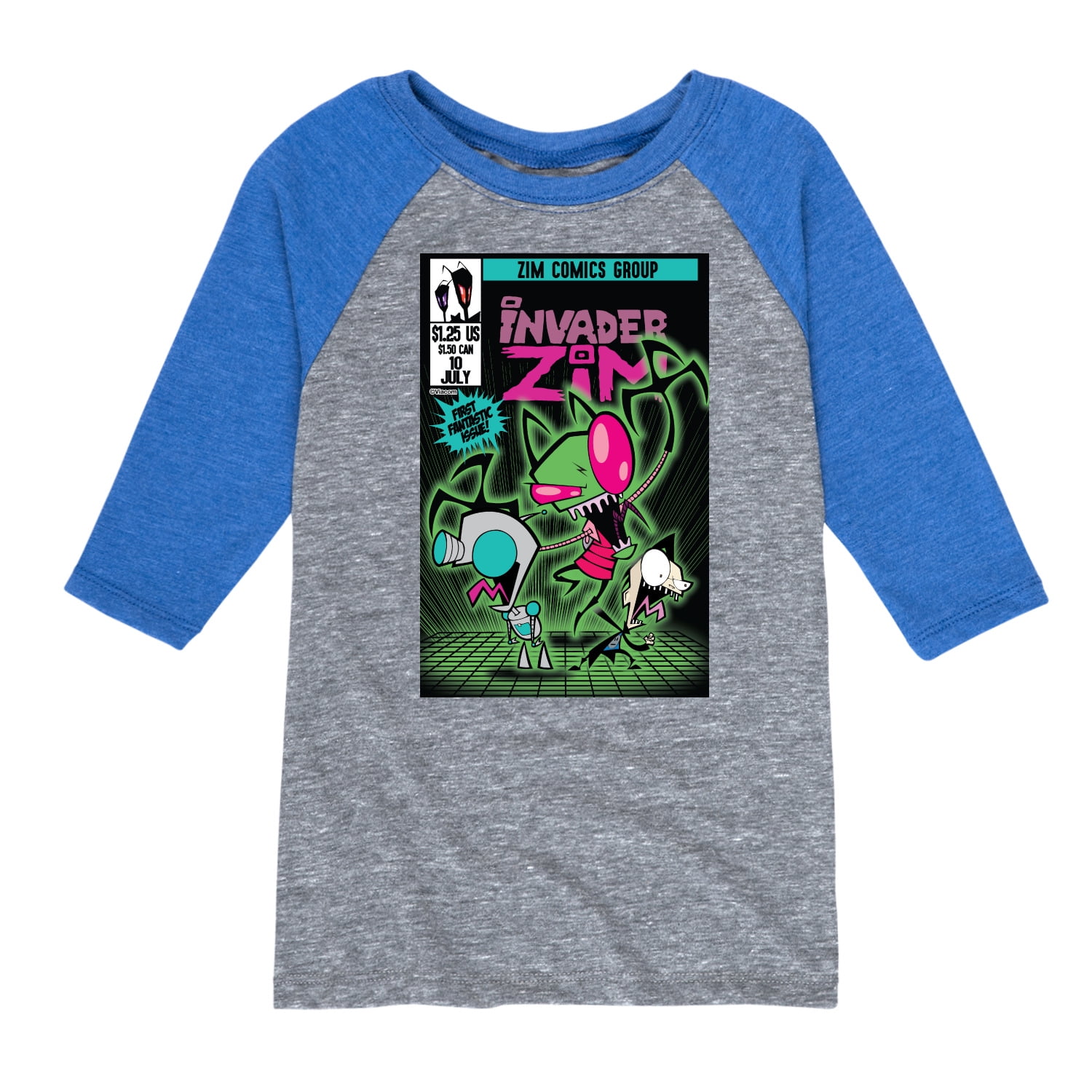 Invader ZIM - First Fantastic Issue - ZIM Comics Group - Toddler And Youth Raglan Graphic T ...